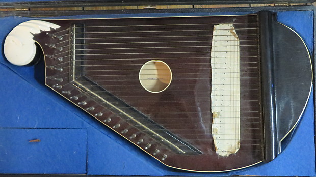 Zither German Made with Original case has ALL strings | Reverb