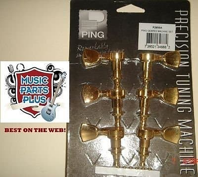 Ping P2655A Geared Individual Tuning Machines, Gold | Reverb
