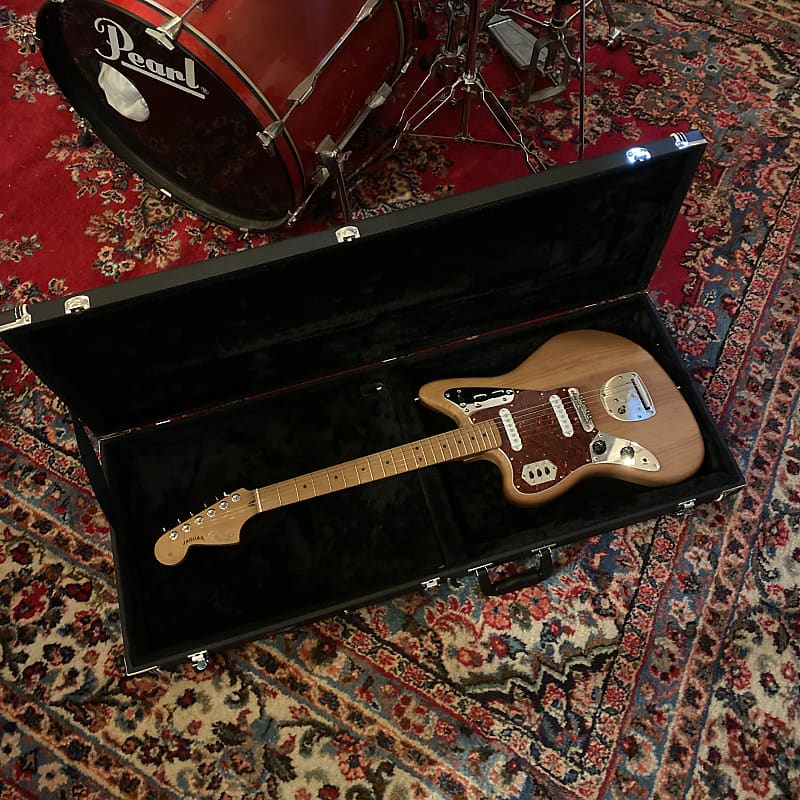 Fender Left Handed Mod Shop Jaguar Natural with Case | Reverb
