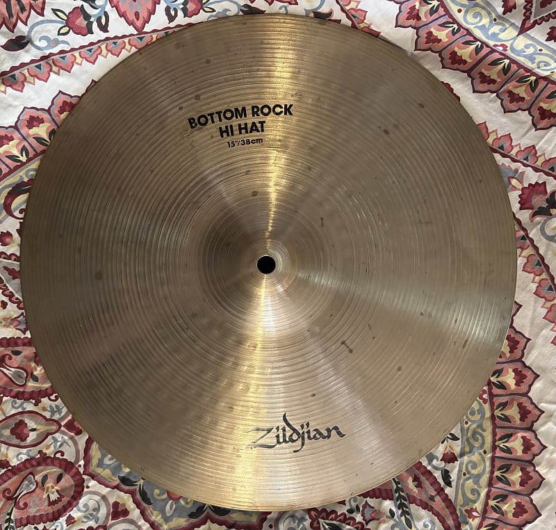 Zildjian 15” Bottom Rock Hi Hat Cymbal 1980’s | Reverb