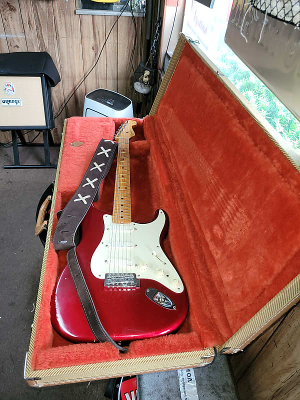 Fender 57 Reissue American Stratocaster 1986 Candy Red | Reverb
