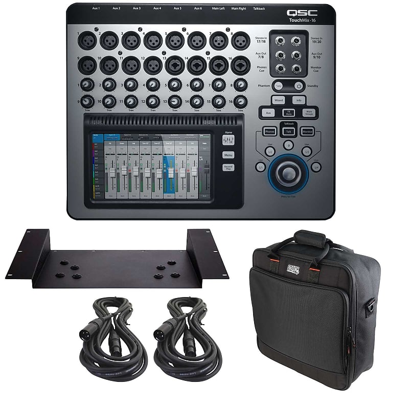 QSC TouchMix-16 16 Channel Digital Mixer + Mounting Kit + | Reverb