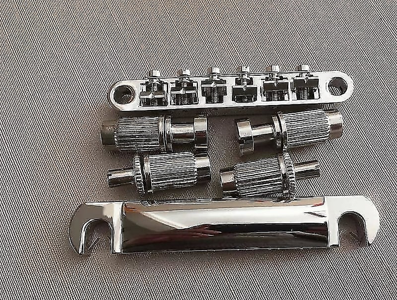 Epiphone Nickel Guitar Tune-O-Matic TOM Bridge & Tailpiece | Reverb