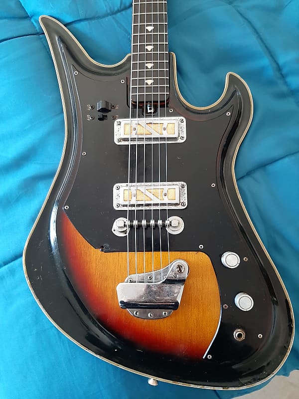 Teisco Spectrum 22 goldfoils 1964 Sunburst | Reverb