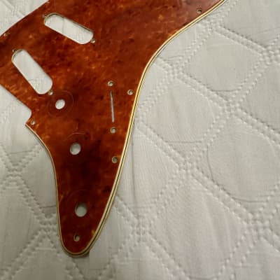 Spitfire aged orange tortoiseshell stratocaster pickguard | Reverb