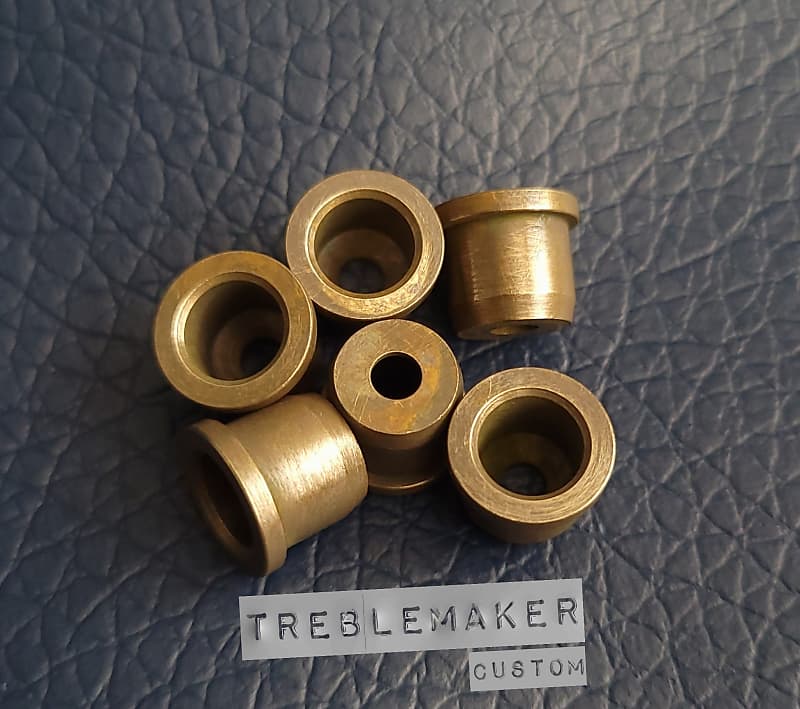 Treblemaker Custom BRASS String Ferrules •Fender Spec• Tele | Reverb