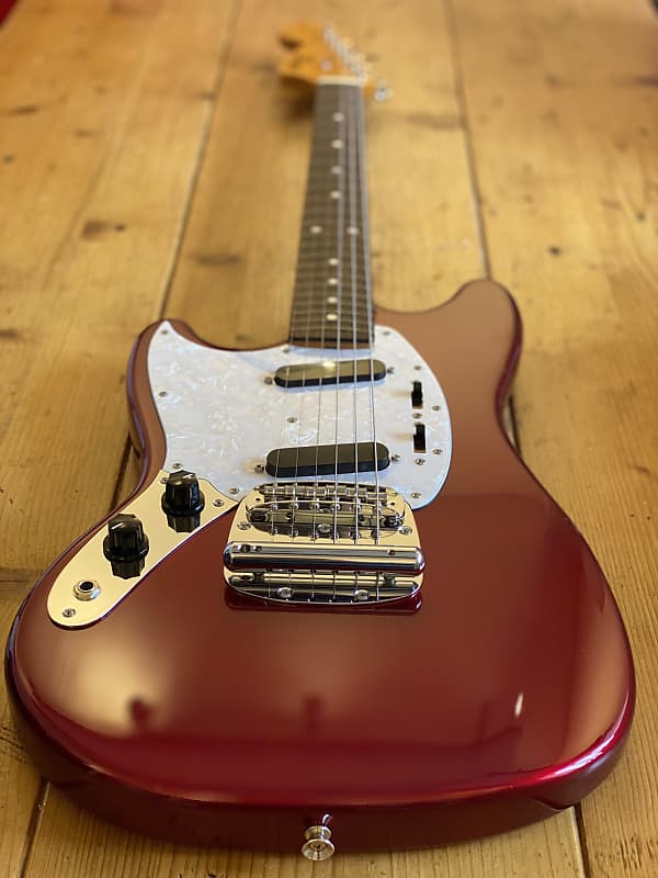 LEFTY! Fender Timewarp Japan Mustang '69 Reissue Left Handed | Reverb