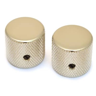 Solid Brass Knob for 1/4" Solid Shaft Pots Carvin Style | Reverb