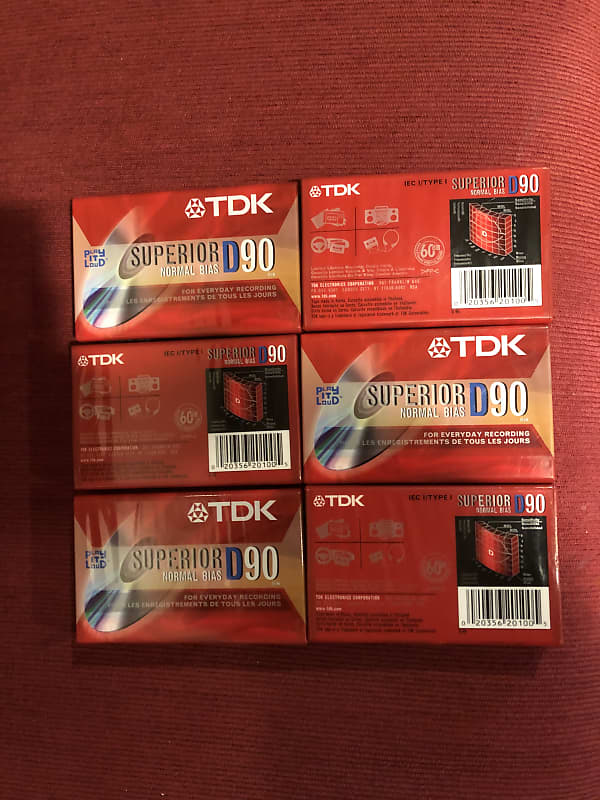 TDK Superior D90; 6 unopened cassettes | Reverb