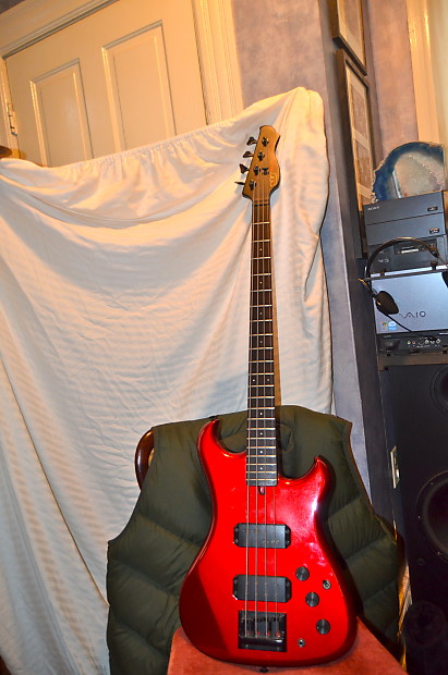 Westone spectrum gt bass guitar 1986 Candy Apple Red | Reverb
