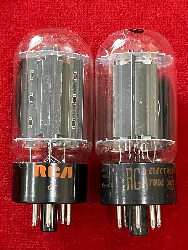 RCA 6L6 GC BLACK PLATE VACUUM TUBES | Reverb