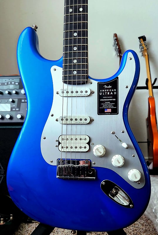 Fender American Ultra 2 II Stratocaster HSS - Noble Blue | Reverb