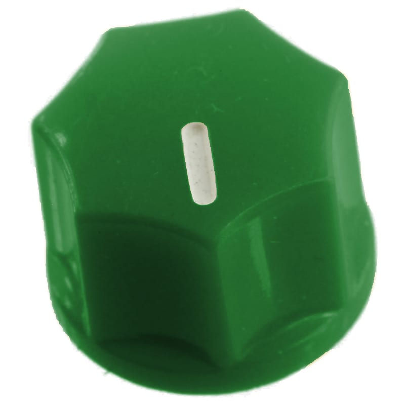 Mini Fluted Knob with White Indicator, Green | Reverb