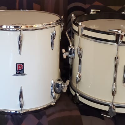Premier Bop drum kit 1970s - White Duroplastic | Reverb
