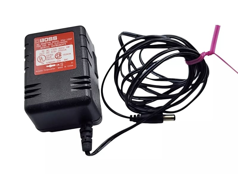 Boss PSA-120T Vintage AC Adaptor 9.6 V 200mA Power Supply for | Reverb