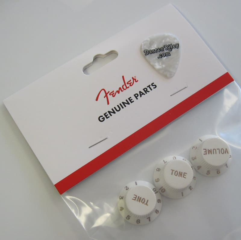 Fender USA Stratocaster Knobs Parchment 0056254049 | Reverb