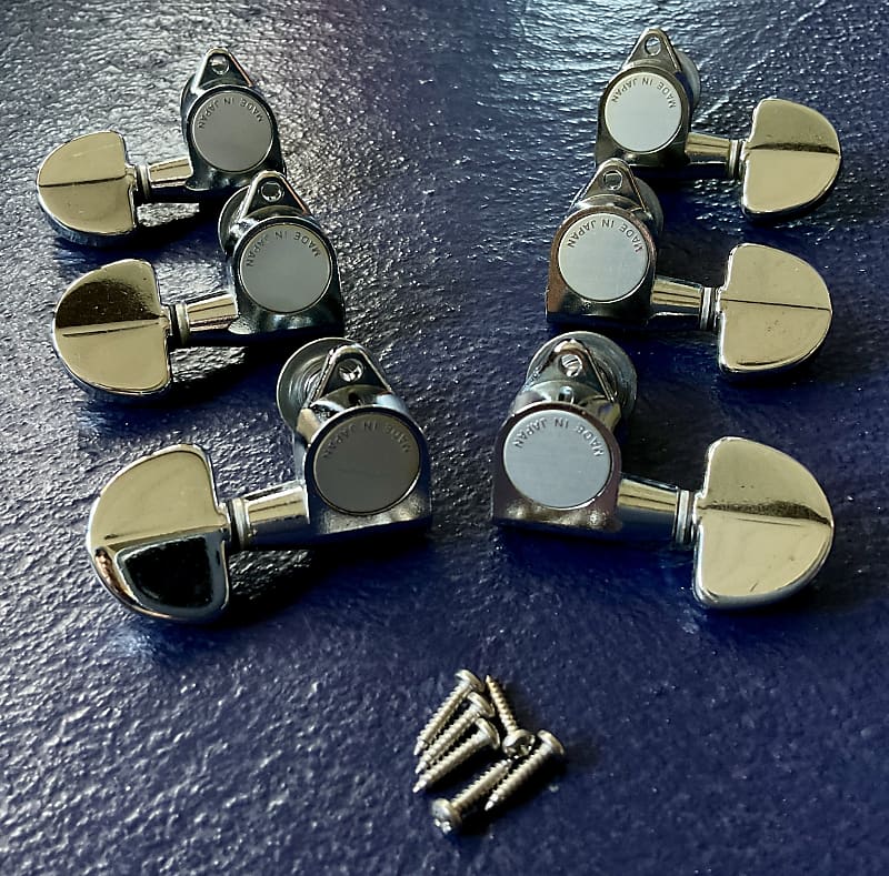 VINTAGE 80'S / 90'S GOTOH GROVER STYLE 3 + 3 TUNERS - GOOD | Reverb