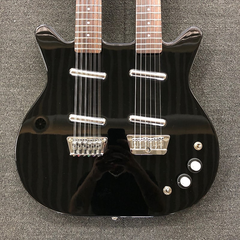 Danelectro Doubleneck 6/12 - Black | Reverb