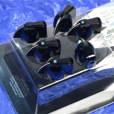 Fender '50s Style Black Chicken Head Amplifier Knobs x6, | Reverb