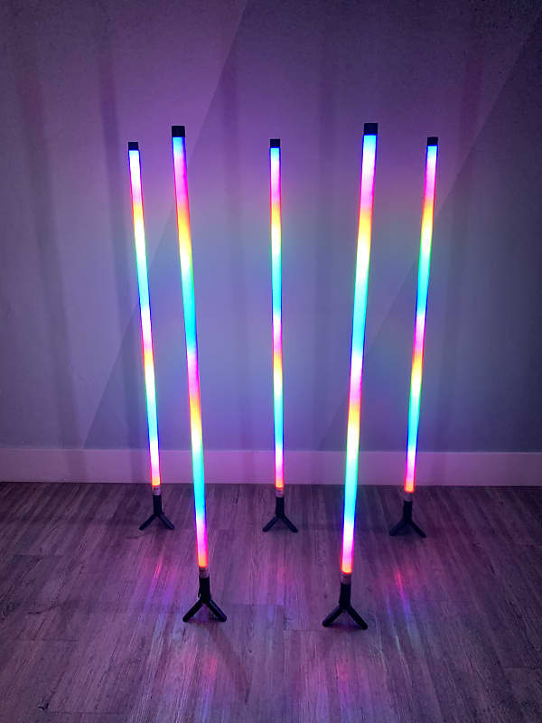 RGB LED Wireless Rechargeable 50" Tube Light for Photo Video | Reverb