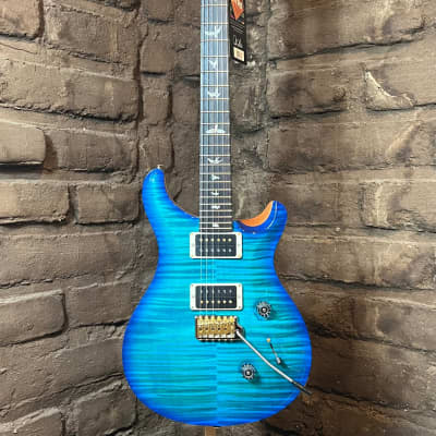 PRS Custom 24 "10 Top" Custom Color Aqua Burst | Reverb