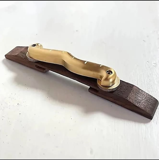 Intonated Raw Brass & Rosewood Low Profile Floating Archtop | Reverb