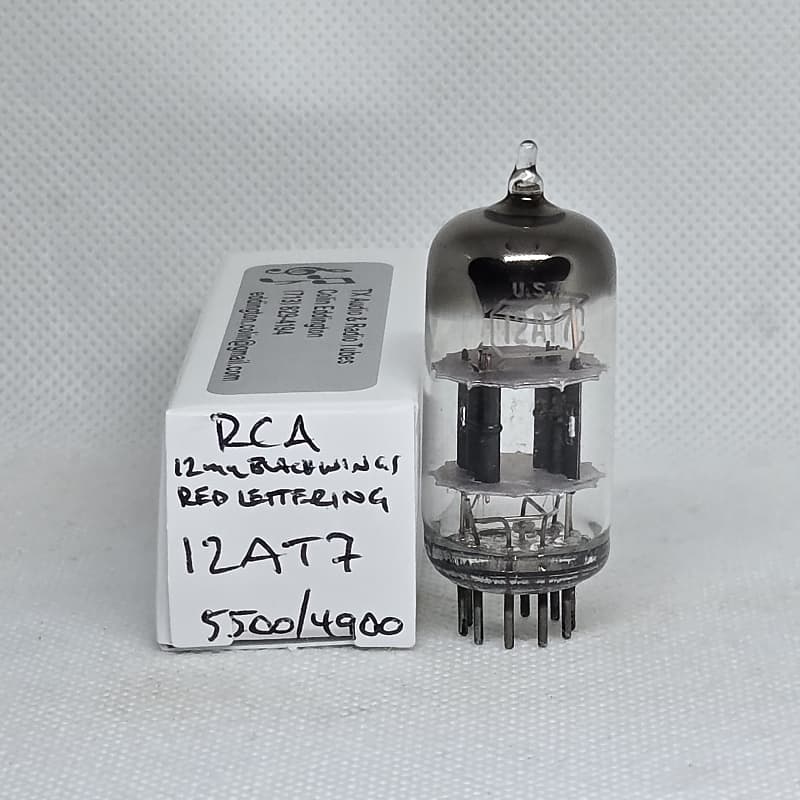 RCA 12AT7 Black Plate Balanced Single NOS ECC81 | Reverb Deutschland