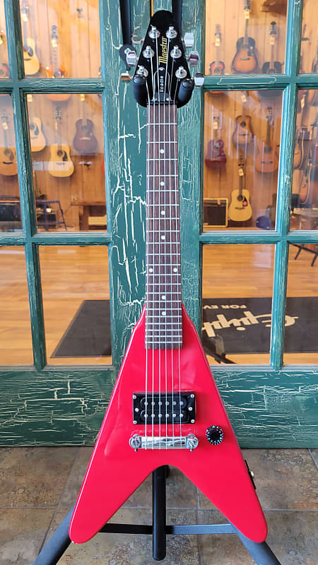 Gibson Maestro Roadie Mini Flying V Electric Guitar in Red w/ | Reverb