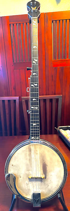 Merlin Long neck open back 1965 - Chrome | Reverb