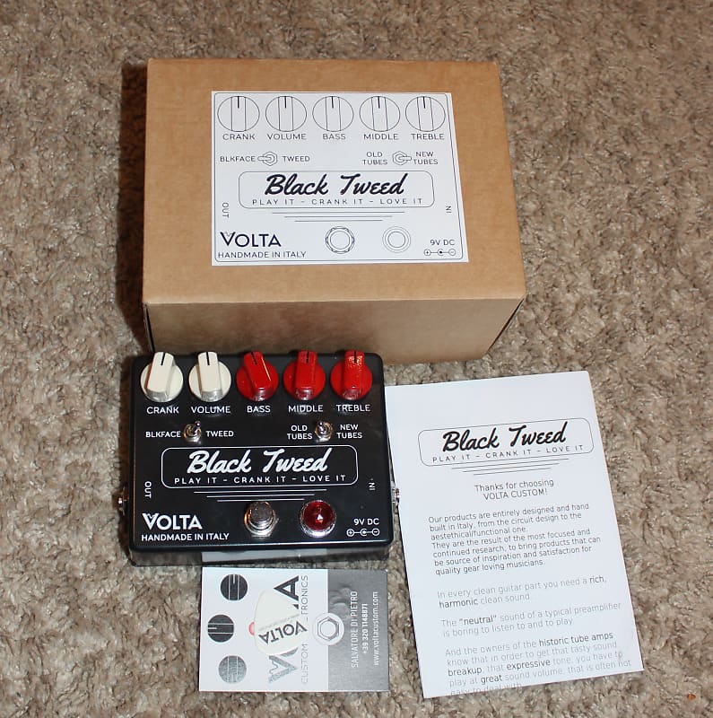 Volta Black Tweed - Black | Reverb