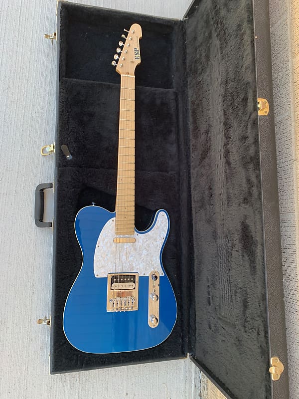 ESP Traditional Tele 1987-1991 - Blue Double Bound | Reverb