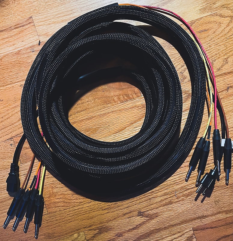 SylviaTone Guitars 25ft 4 cable method loom - AC cable | Reverb