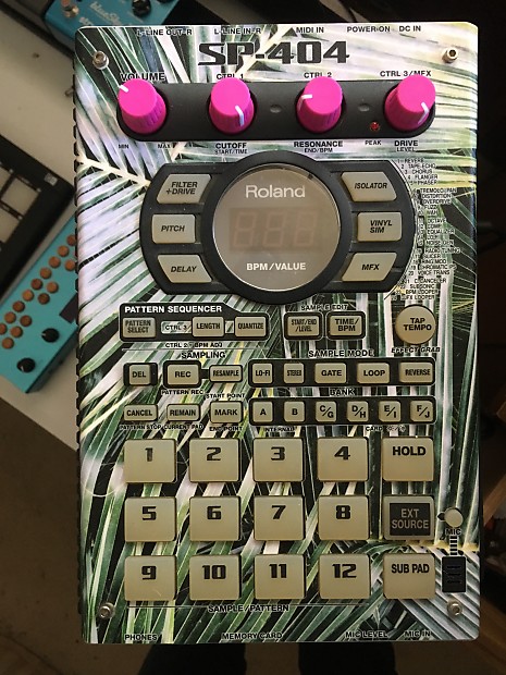 Roland sp-404 w/ custom skin & knobs | Reverb