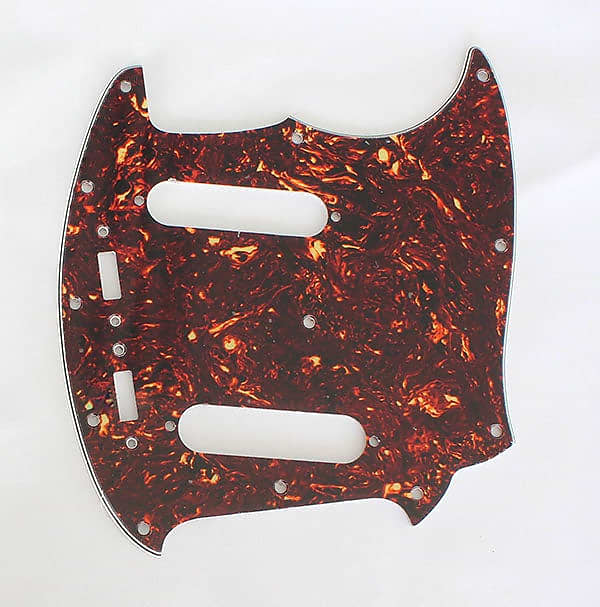 Brown Tortoise Shell Pickguard,fits Fender USA Mustang Guitar | Reverb