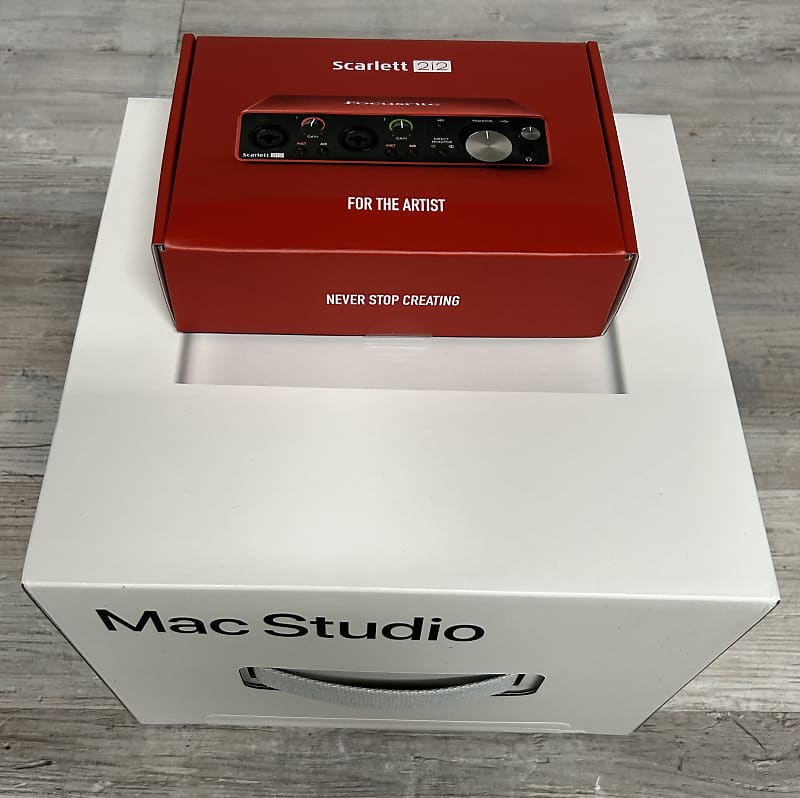 Apple Mac Studio M1 20 Core Focusrite Scarlett 2i2 Bundle NEW | Reverb