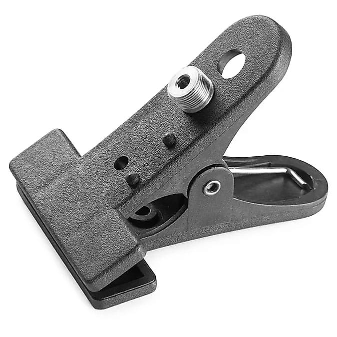 Spring Loaded Clamp On Microphone Clip Mount Mic Holder | Reverb