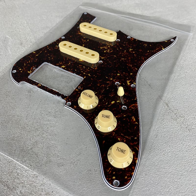 PRS Silver Sky Core / Ss HSS pickguard 4ply brown tortoise & | Reverb