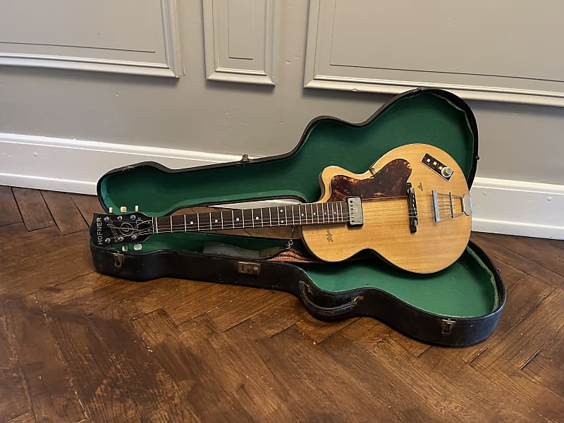 1961 Hofner CLUB 40 - Natural - no break - Original - OHSC | Reverb UK