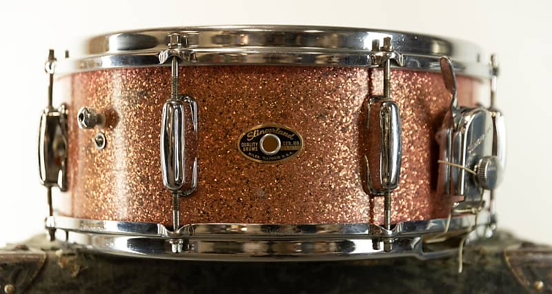 1960s Slingerland 5.5x14 Artist Sparkling Pink Pearl Snare | Reverb