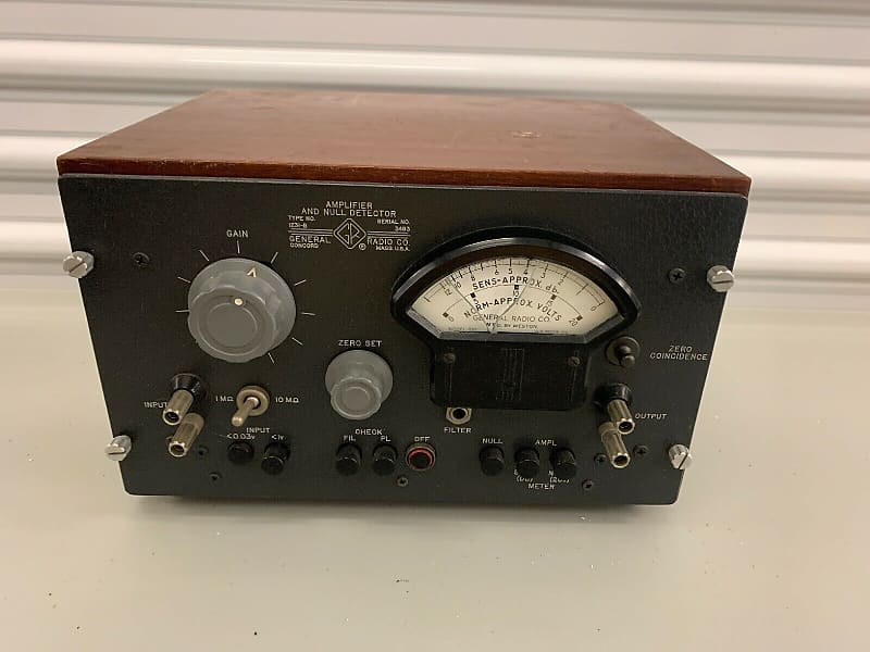 Vintage GENERAL RADIO Type 1231-B Amplifier & Null Detector | Reverb
