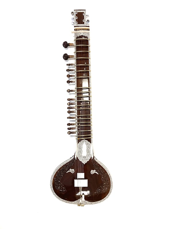 Kanai Lal and Sons Travel Sitar with hard case 2019 brown | Reverb