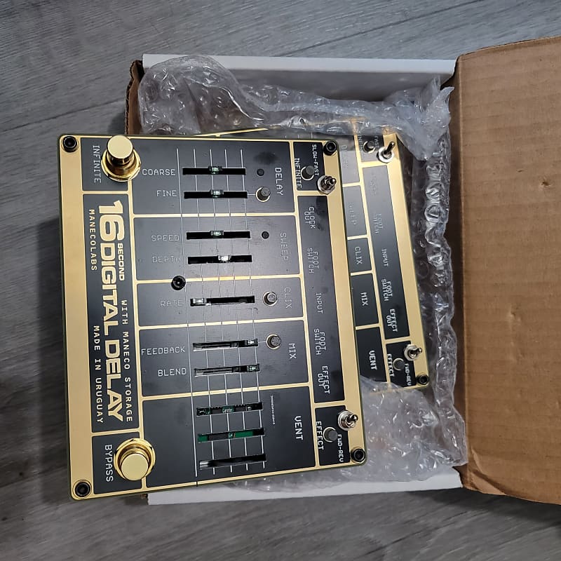 Maneco Labs 16 Second Digital Delay 2022 Gold | Reverb