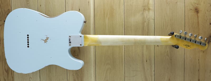 Fender Custom Shop 59 Tele Relic Sonic Blue, Left Handed | Reverb