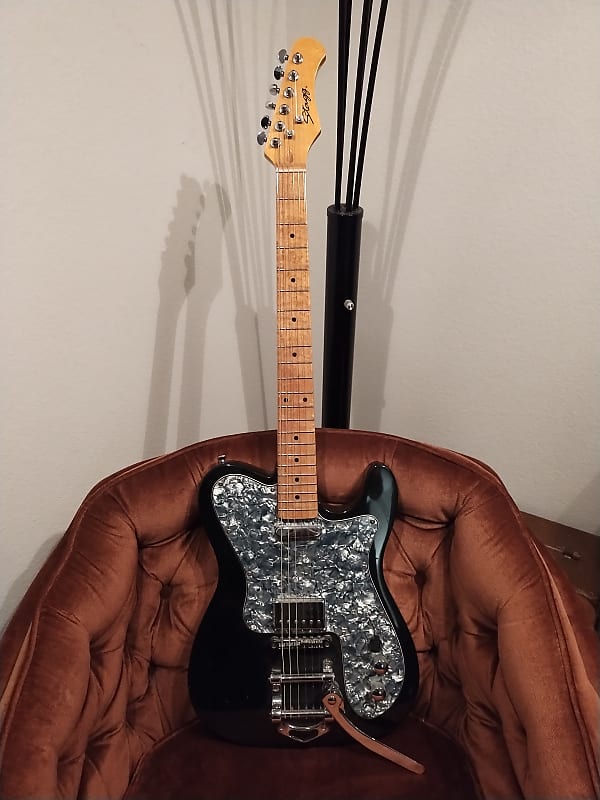 Stagg Telecaster Electric Guitar w/ Blue Pearl Pickguard- | Reverb
