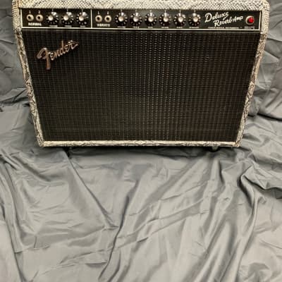 1977 Fender Deluxe Reverb Snakeskin Amp w/EV SP12 | Reverb