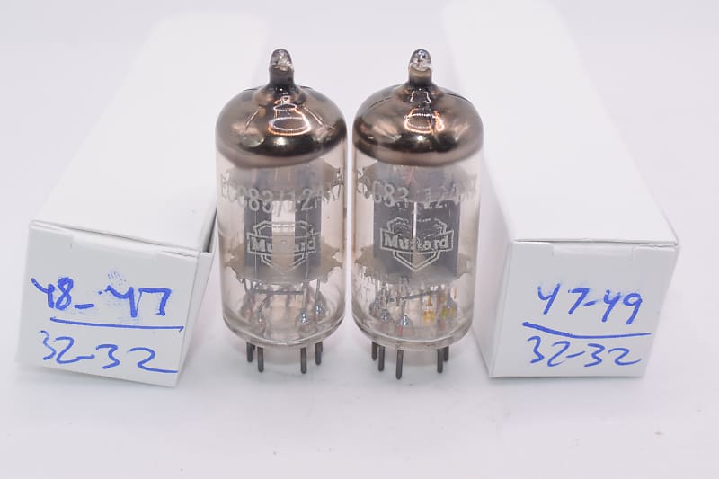 Superb Matched Pair - 1959 Mullard Blackburn 12AX7 ECC83 | Reverb