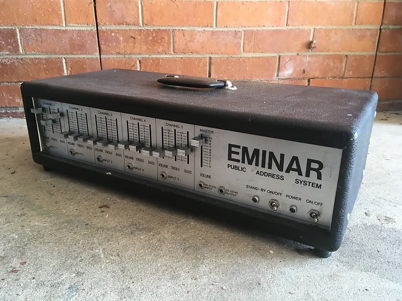 Vintage Eminar 100w PA guitar Head 1970s oz valve | Reverb Australia
