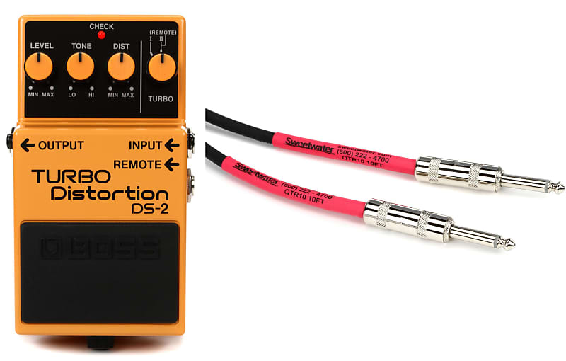 Boss DS-2 Turbo Distortion Pedal Bundle with Pro Co EG-10 | Reverb