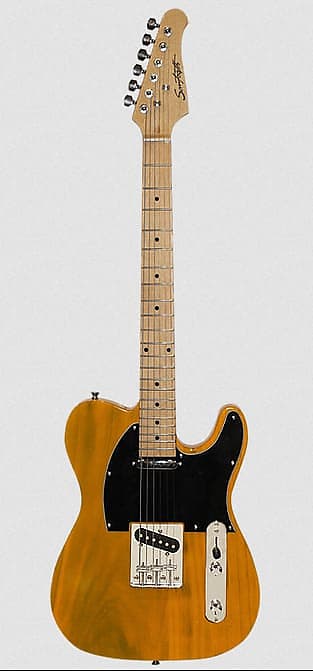 SAWTOOTH ST-ET-BSB TELE ELECTRIC GUITAR BUTTERSCOTCH W/1 PLY | Reverb