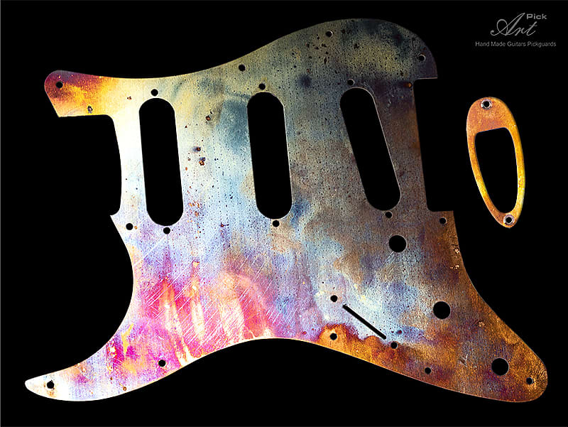 Lefty Stratocaster SSS Pickguard SET-of-2 w Jack Boat | Reverb UK